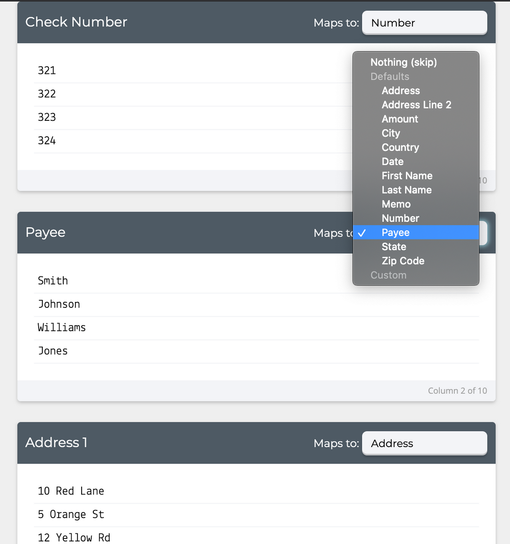 Building Your CSV File for Multi-Check Uploads