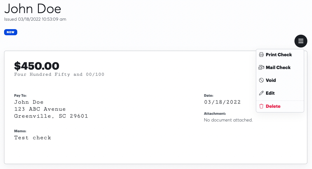 How To Create A Check