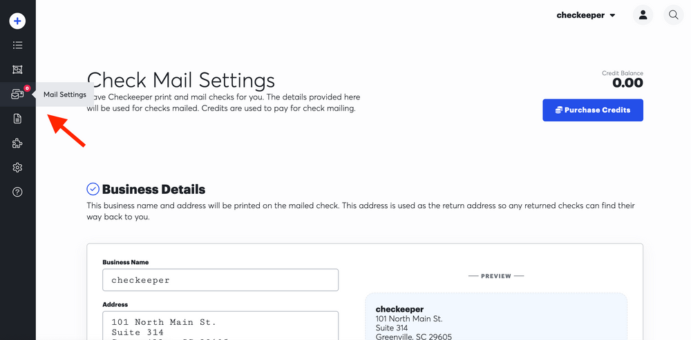 Mail Checks Anywhere with Checkeeper