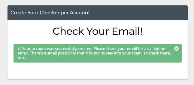 How to Create a Checkeeper Account