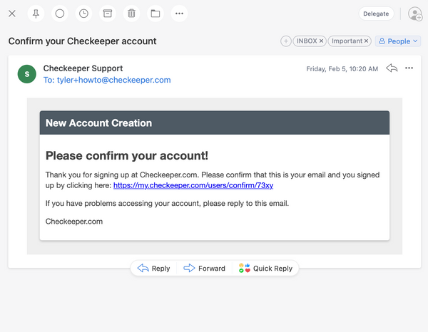 How to Create a Checkeeper Account