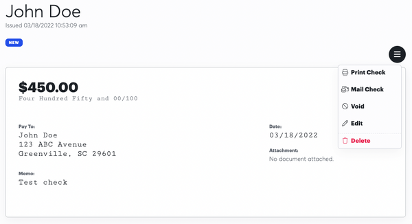How To Create A Check