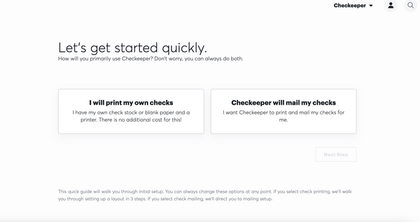 Getting Started with Checkeeper